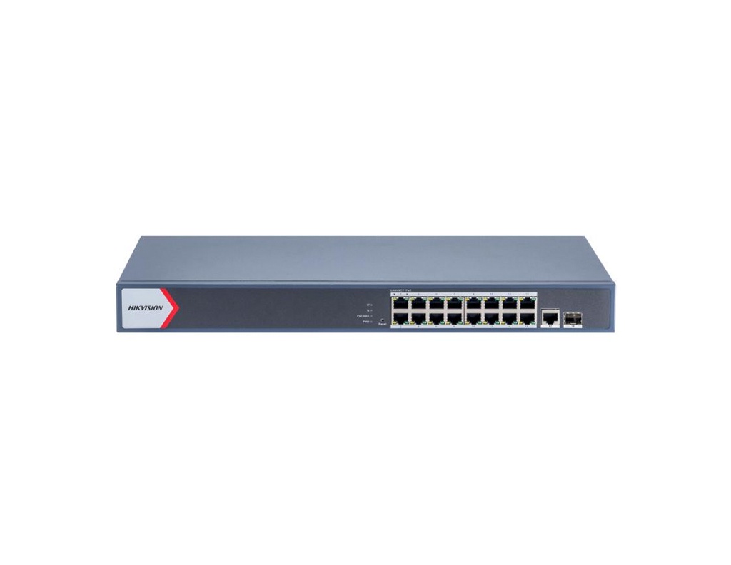 DS-3E1518P-EI - Hikvision 16 Port Gigabit Smart POE Switch | Gtec Security